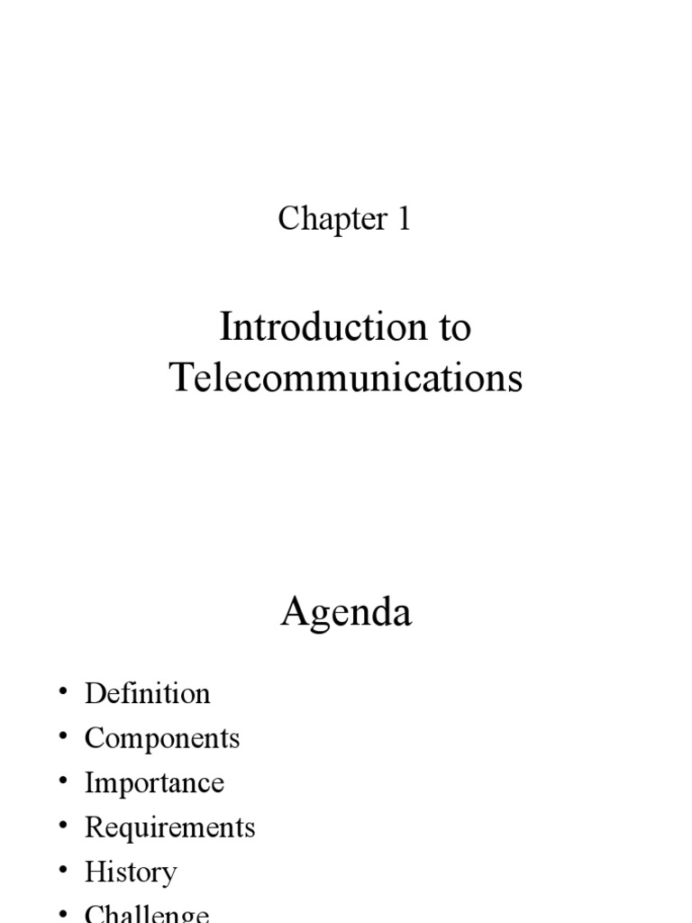 Introduction To Telecommunications | PDF
