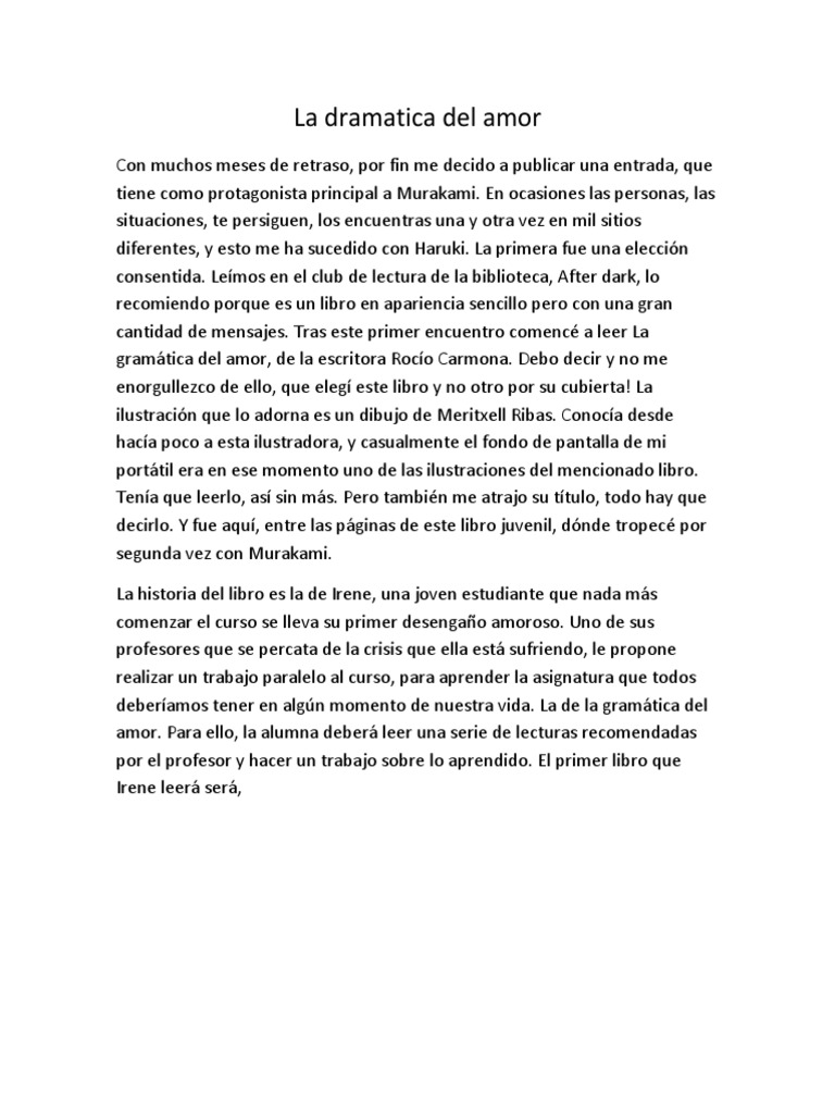 La Dramatica Del Amor | PDF