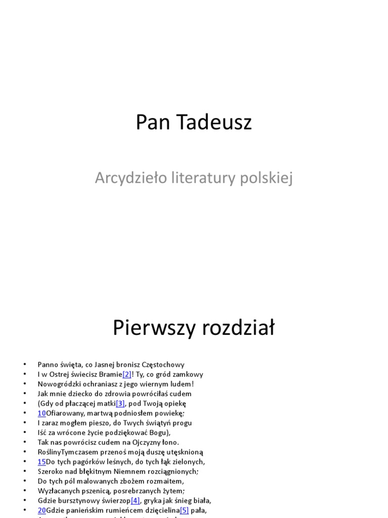 Pan Tadeusz | PDF
