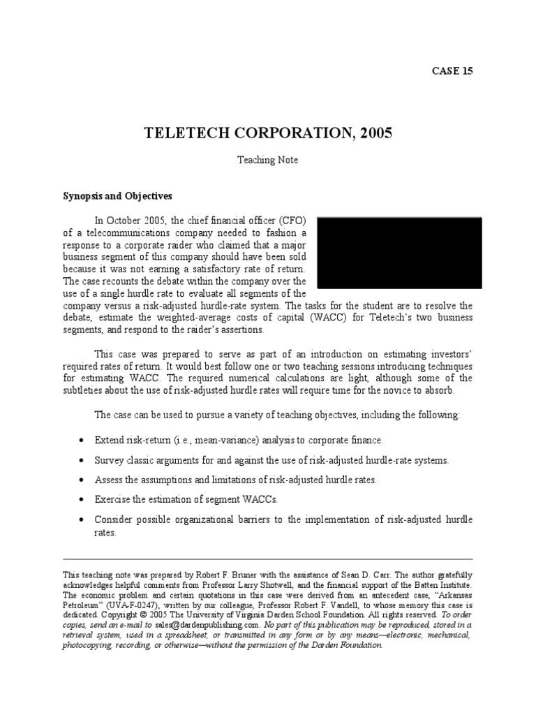 TN15 Teletech Corporation 2005 | PDF | Corporations | Economies