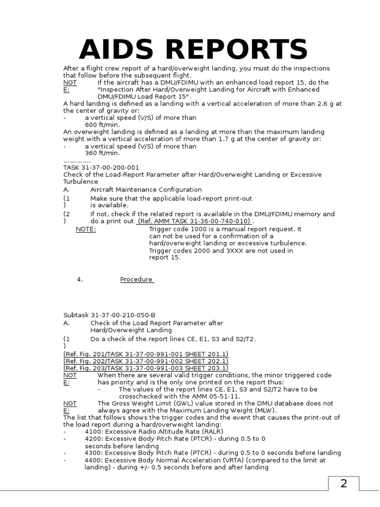 5 Aids Reports | PDF | Aerospace | Aircraft