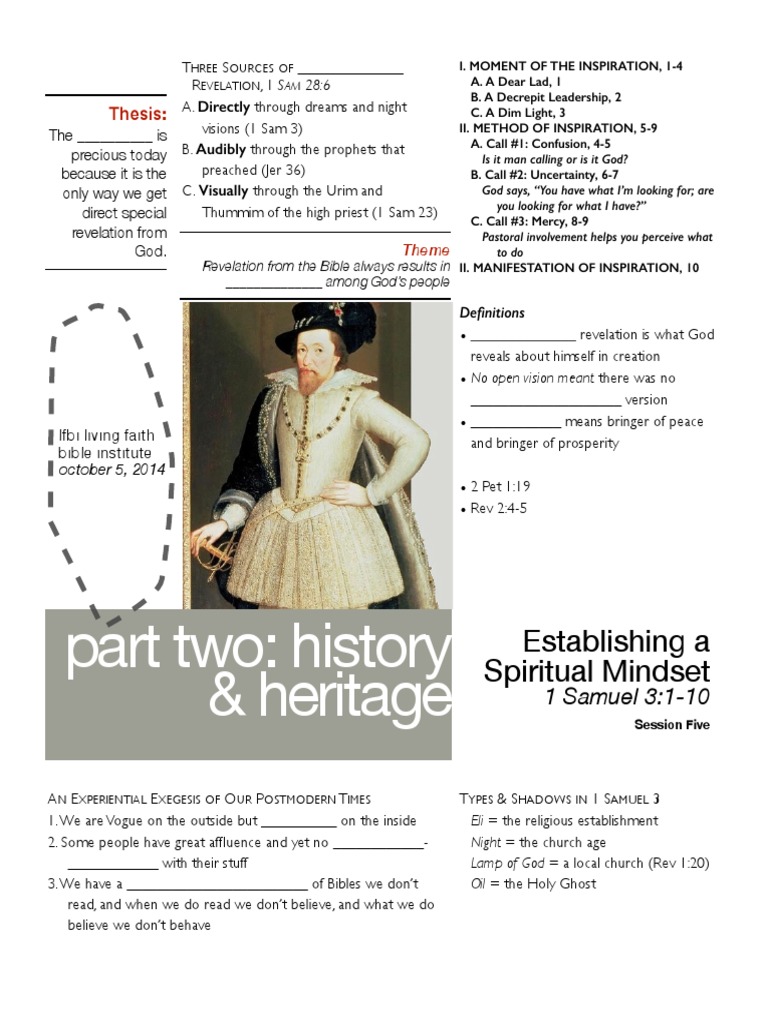 Lfbi HHB Week 5 Mse Handout 100514 | PDF | Bible | Religious Faiths