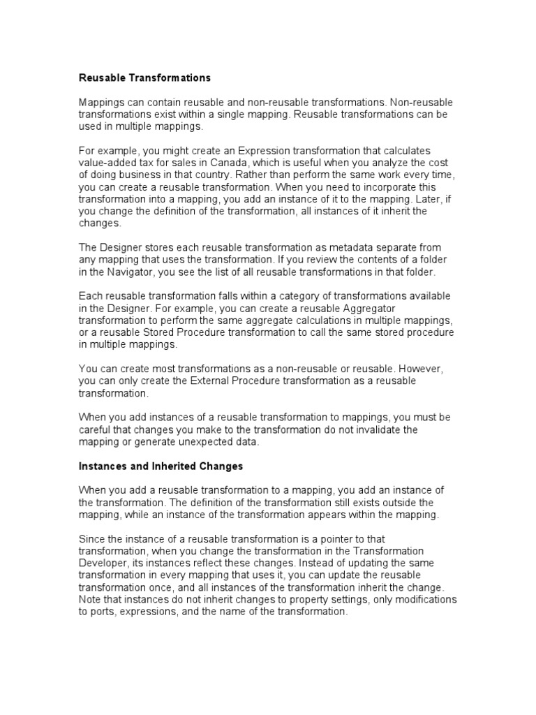 Reusable Transformations Pdf Data Type Computer Data 9931