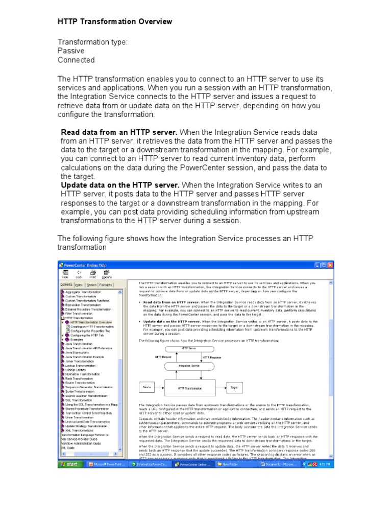 HTTP Transformation Overview | PDF | Hypertext Transfer Protocol | Web Server