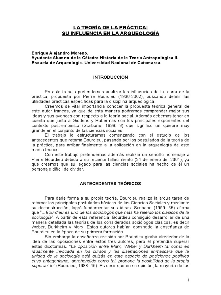 Mono Quique Bourdieu | PDF | Teoría | Science