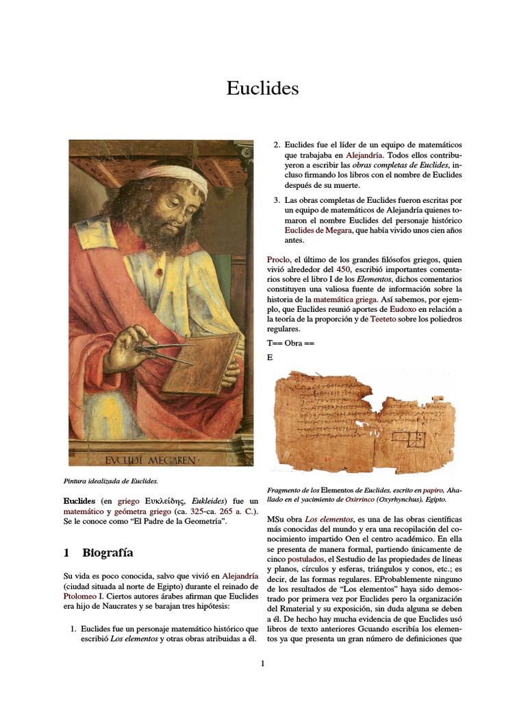 Euclides PDF | PDF | Euclides | Geometría