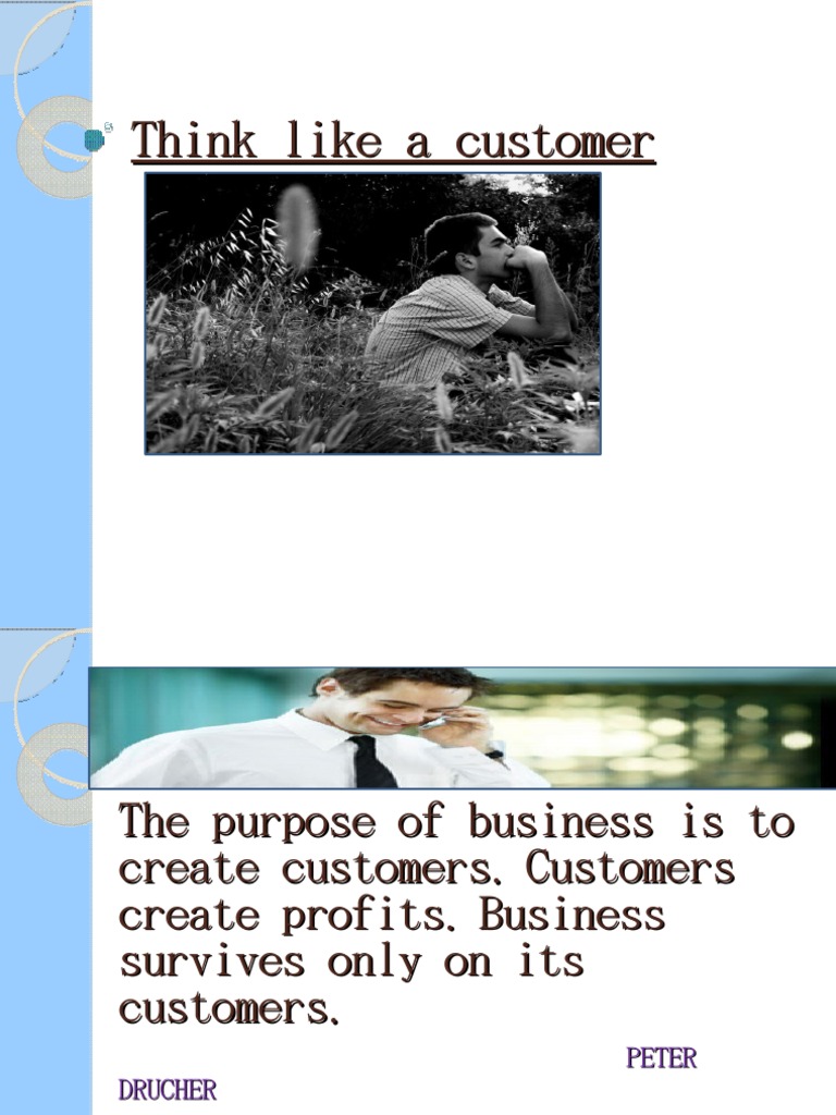 Think Like A Customer1 | PDF | Retail | Motivation