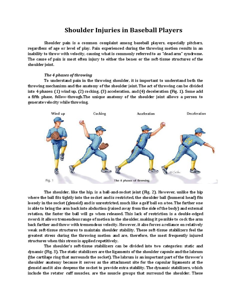 Understanding Shoulder Pain in Baseball | PDF | Shoulder ...