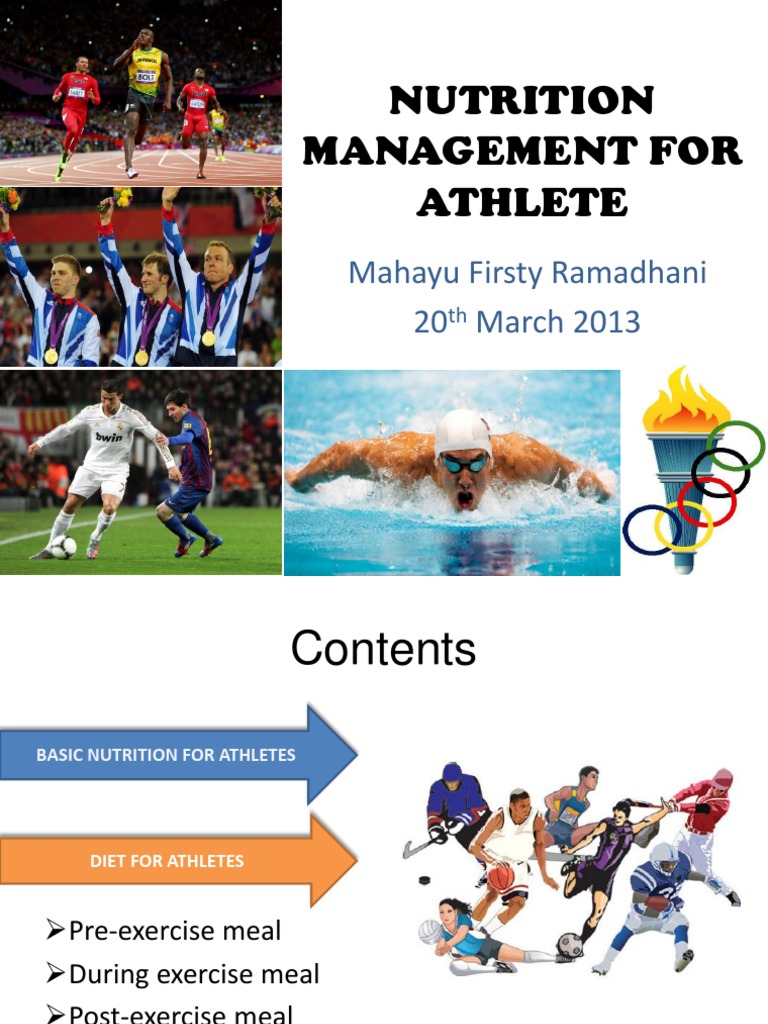 Nutrition Management For Athlete | PDF | Nutrition | Diet & Nutrition