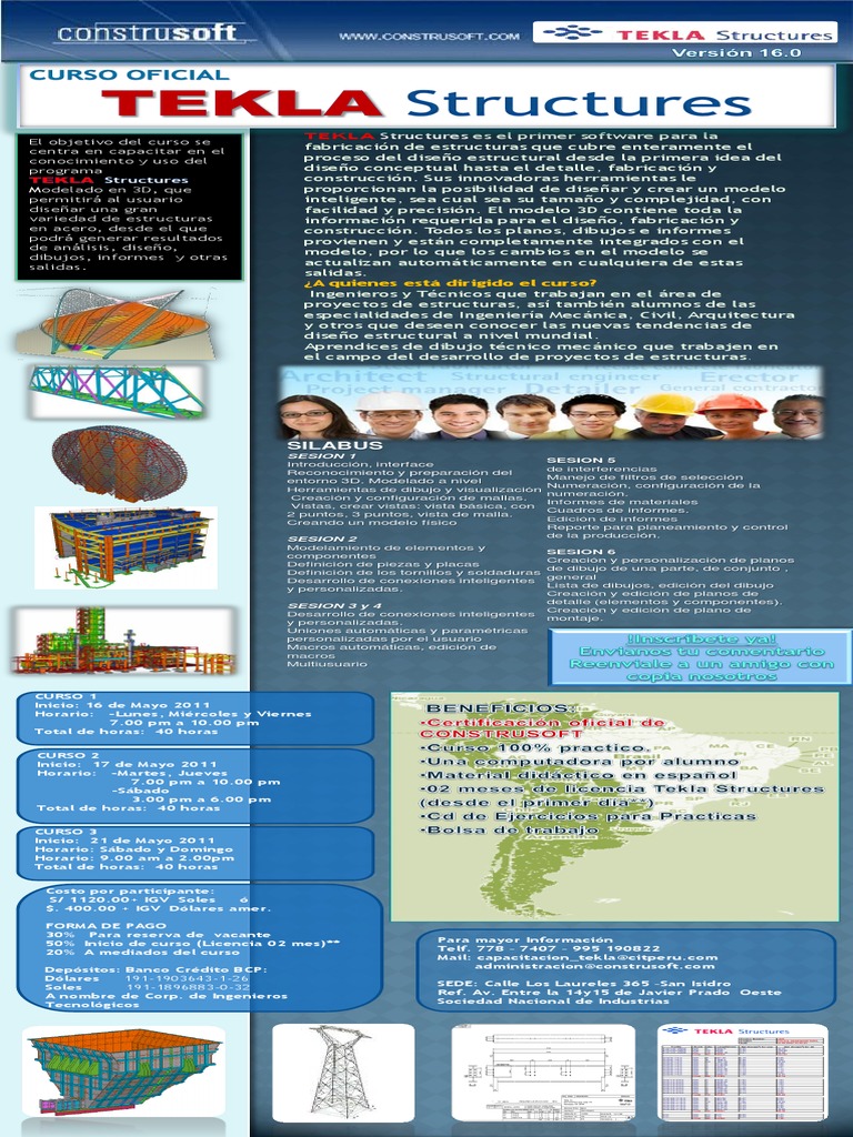 Curso Oficial TEKLA Structures PDF | PDF | Diseño | Ingeniería