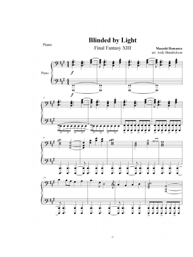 Blinded by Light Ffxiii