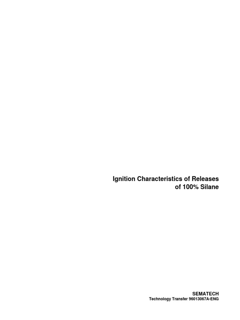 Ignition of Silane | PDF | Combustion | Jet Engine