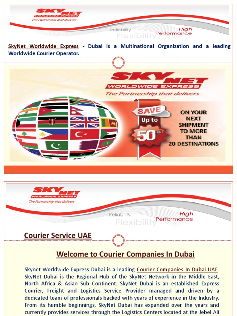 Skynet Courier Tracking Dubai PDF | PDF | Cargo | Delivery (Commerce)