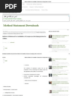 Method Statement For The Loading, Unloading and Shifting of Material ...
