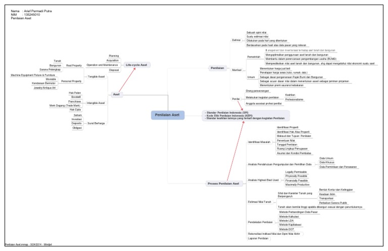 Mind Mapping Penilaian Aset | PDF