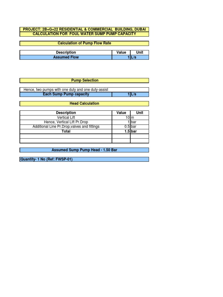 Pump Head Calculation | PDF | Washing Machine | Pump