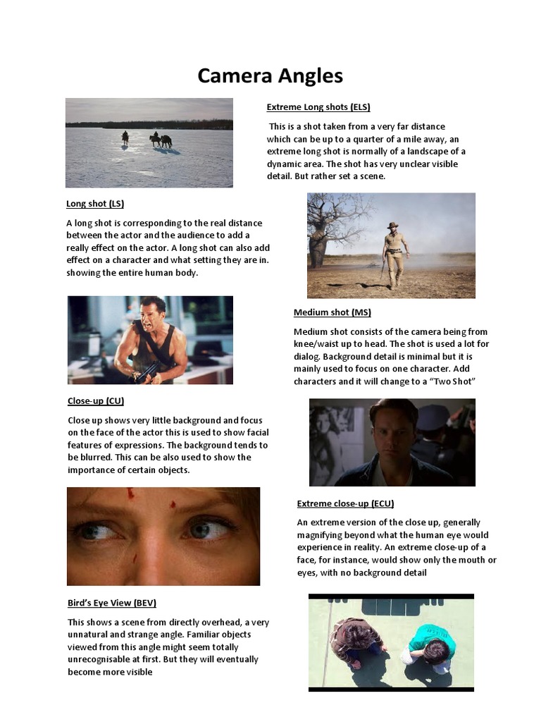 Camera Angles | PDF | Leisure