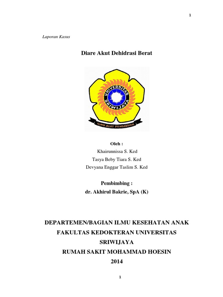 Diare Akut Dehidrasi Berat pada Bayi | PDF