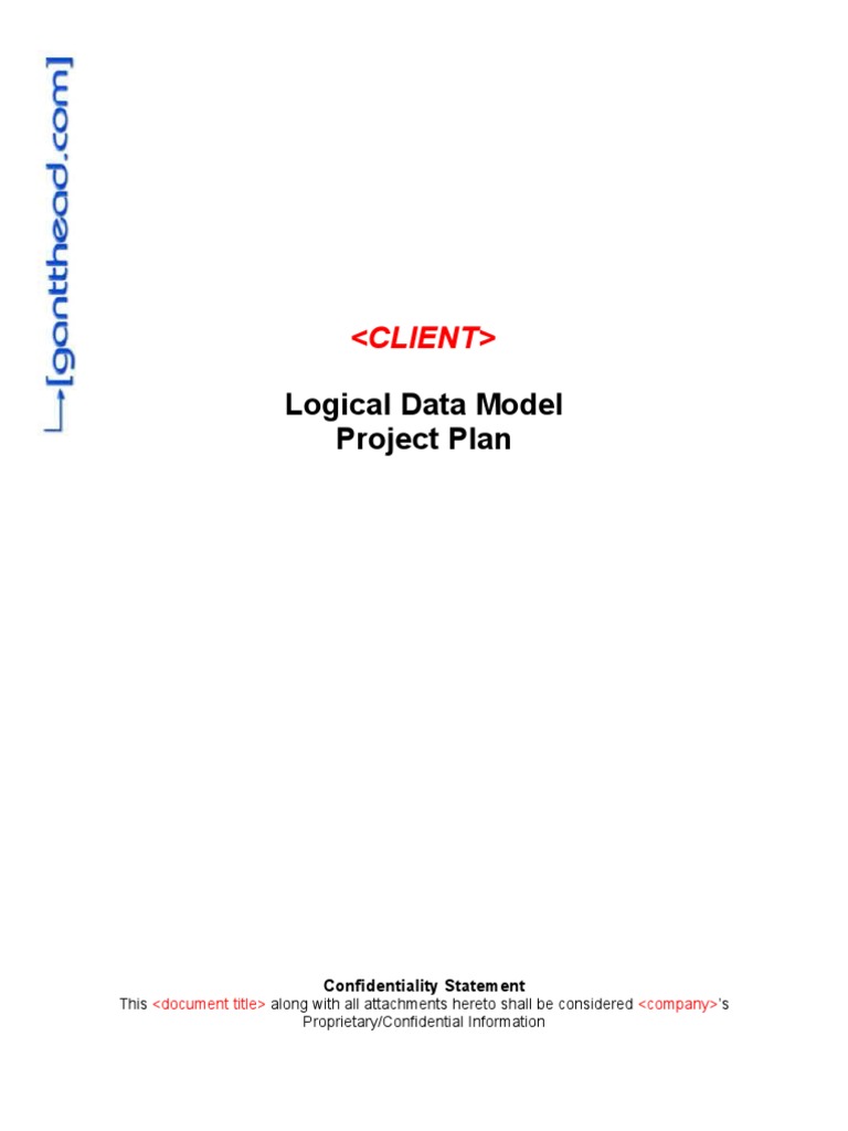 Logical Data Model Project Plan | PDF | Data Model | Data Warehouse
