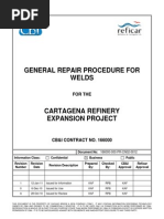 Welding Repair Procedure | PDF | Nondestructive Testing | Welding