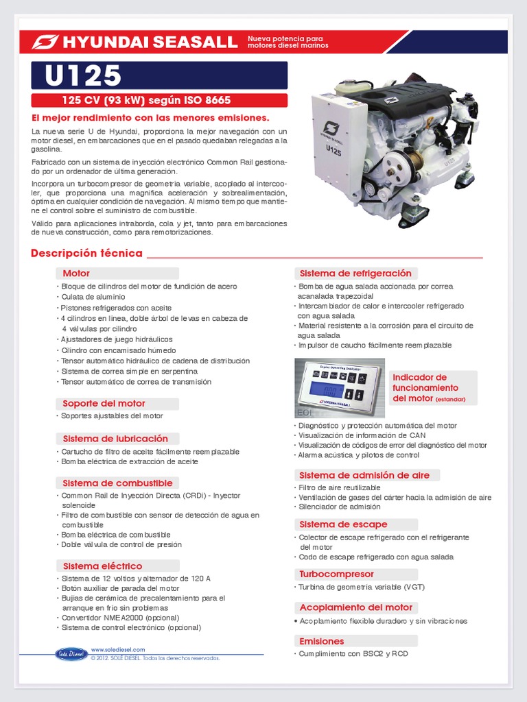 Hyundai Hy12 - Es PDF | PDF | Turbocompresor | Motor de combustión interna