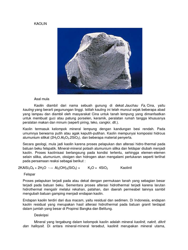 KAOLIN | PDF