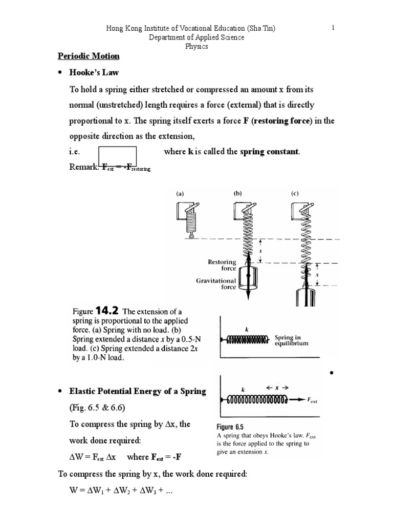 L5 Periodic Motion | PDF | Force | Physical Phenomena