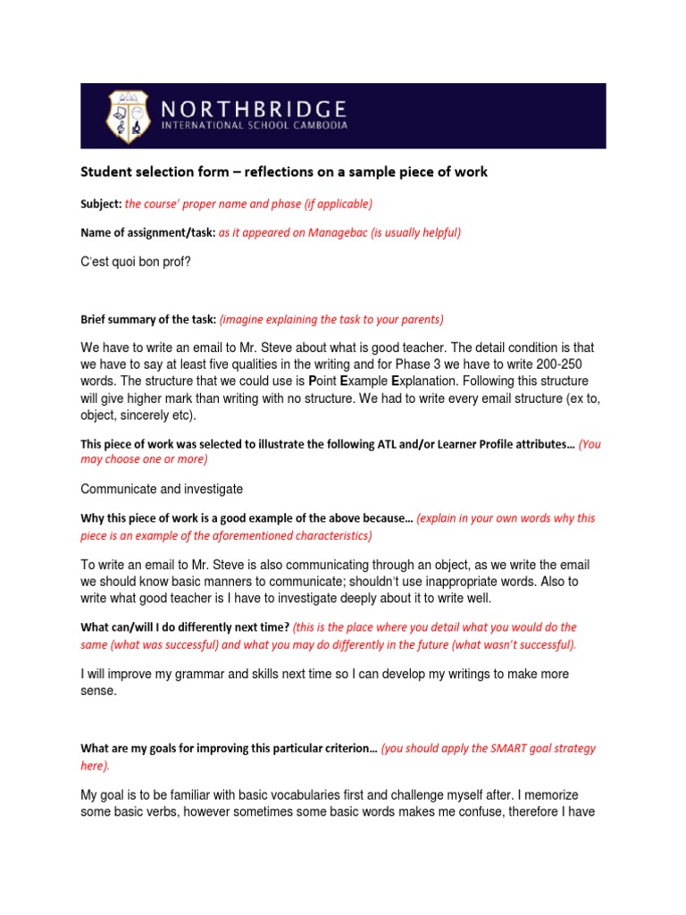 Student Selection Form | PDF | Career & Growth | Computers