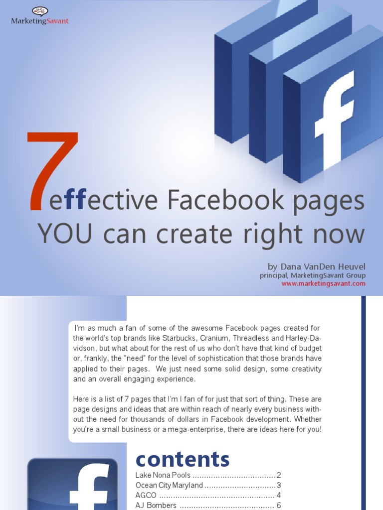Effective Pages | PDF | Web Portals | Facebook