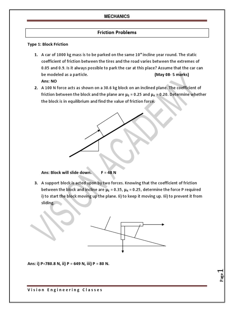 Friction | PDF | Friction | Force