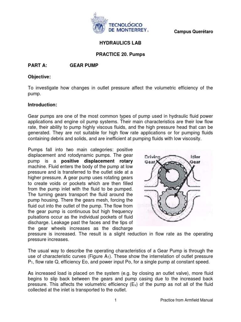 20 - Pumps PDF | Download Free PDF | Flow Measurement | Pump
