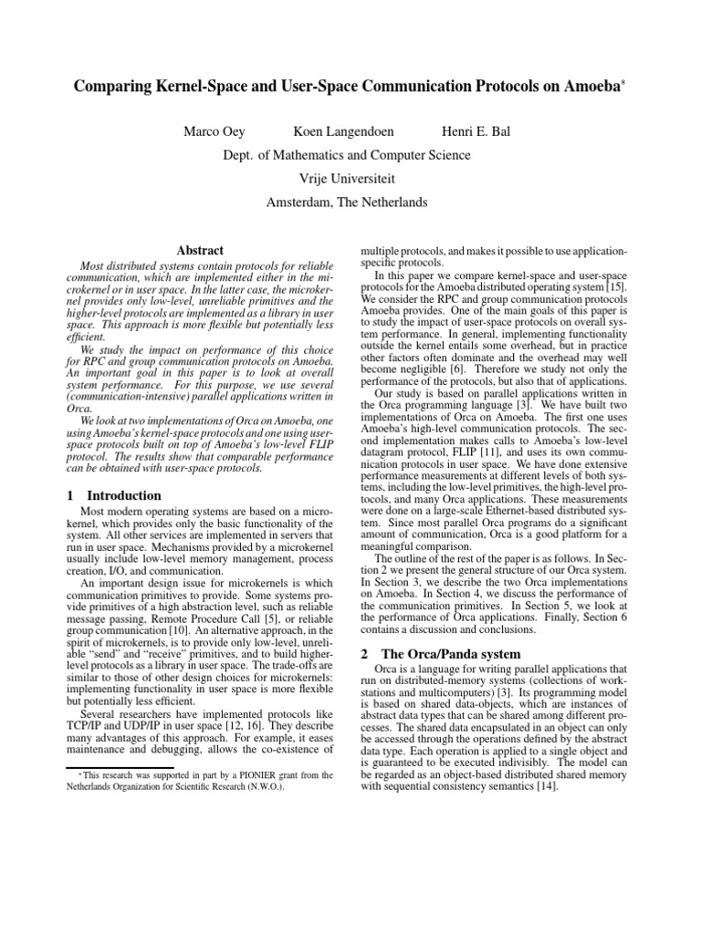 Distributed System Protocols Analysis | PDF | Message Passing | Thread (Computing)