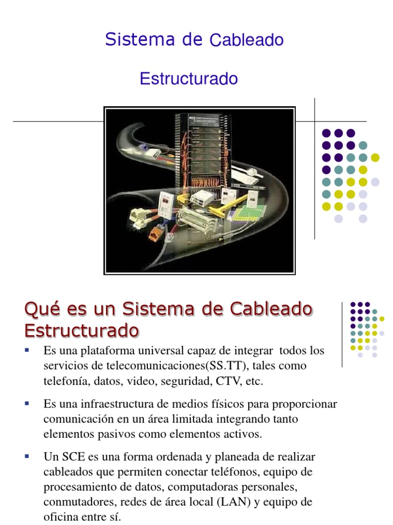 Ejemplos de Cableado Estructurado | PDF | Decibel | Ingeniería en ...