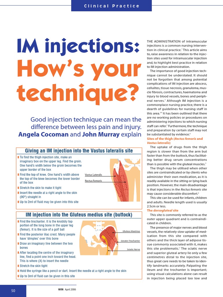 IM Injections Clinical Techsadanique | Human Anatomy | Musculoskeletal ...