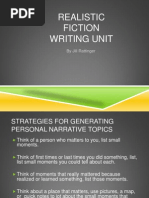 Realistic Fiction Writing Unit Lucy Calkins Unit 4 | PDF | General Fiction