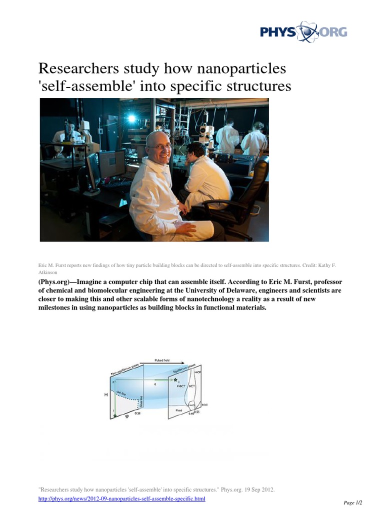 2012 09 Nnanoparticles-Self-Assemble-Specificanoparticles Self Assemble ...