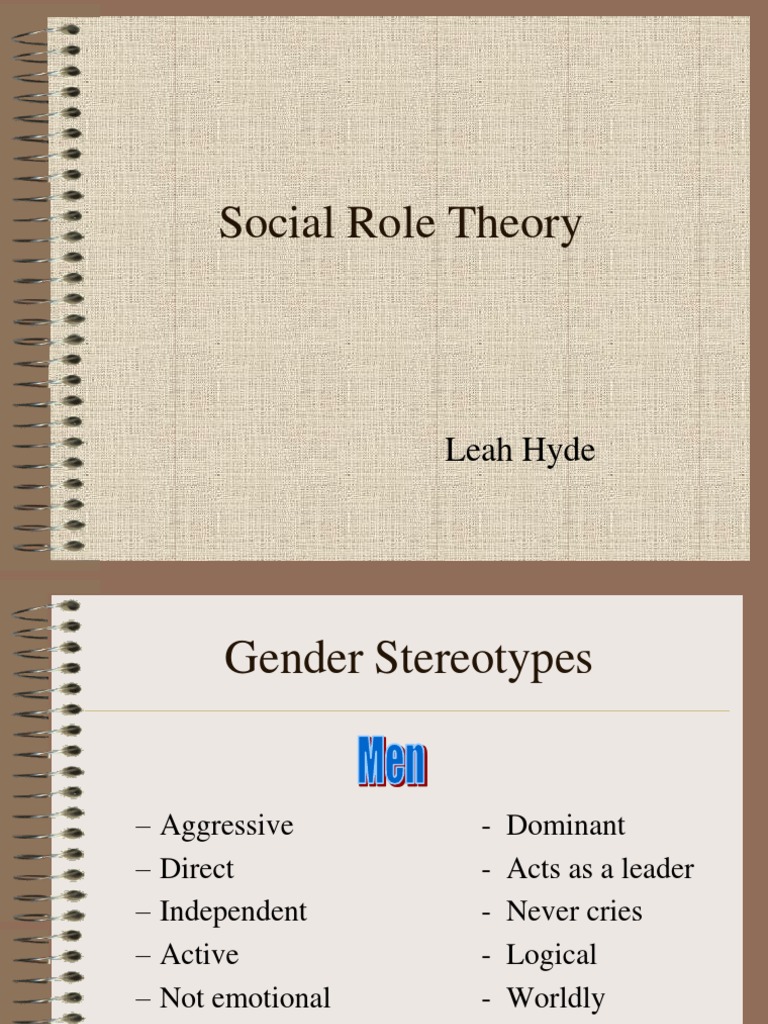 Social Role Theory | PDF | Gender Role | Emotions