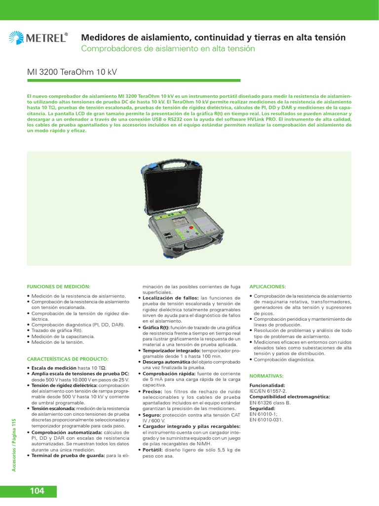 Catalogo Mi 3200 PDF | PDF | Resistencia Eléctrica y Conductancia ...