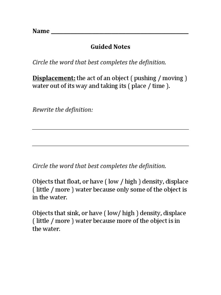 Lesson 2 - Guided Notes | PDF