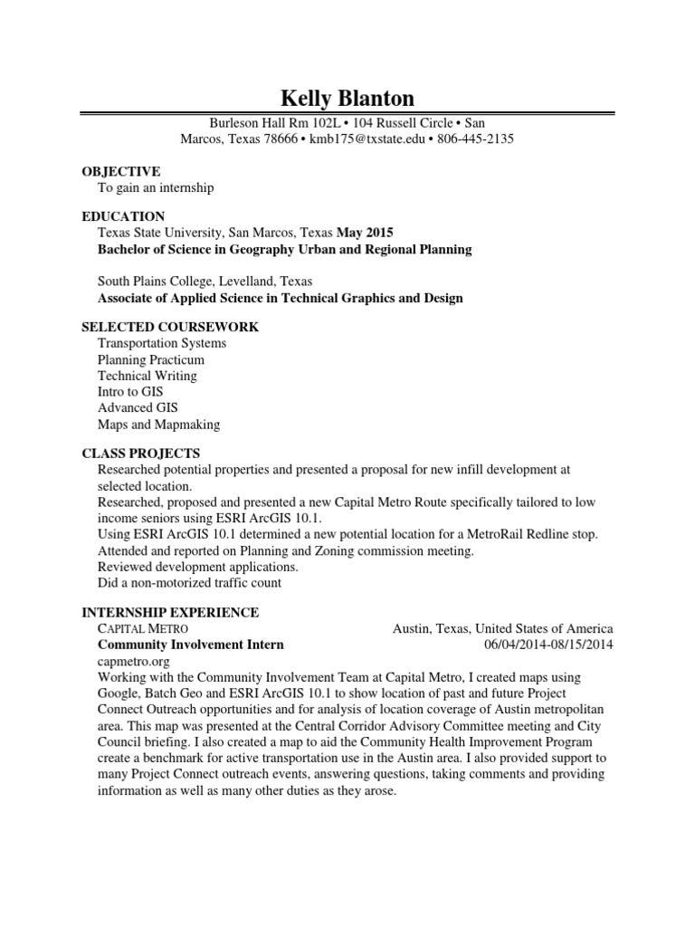 Resume-Kelly B | PDF