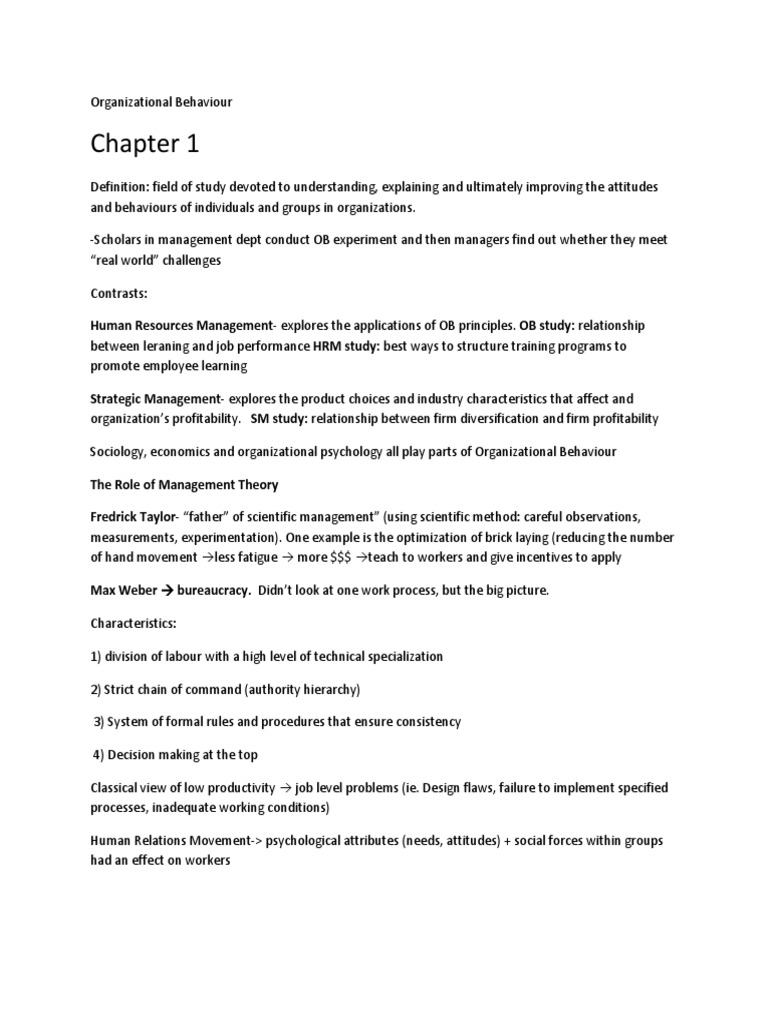 Understanding Organizational Behaviour | PDF | Decision Making ...