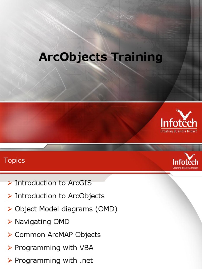 ArcObject Training | PDF | Arc Gis | Computing