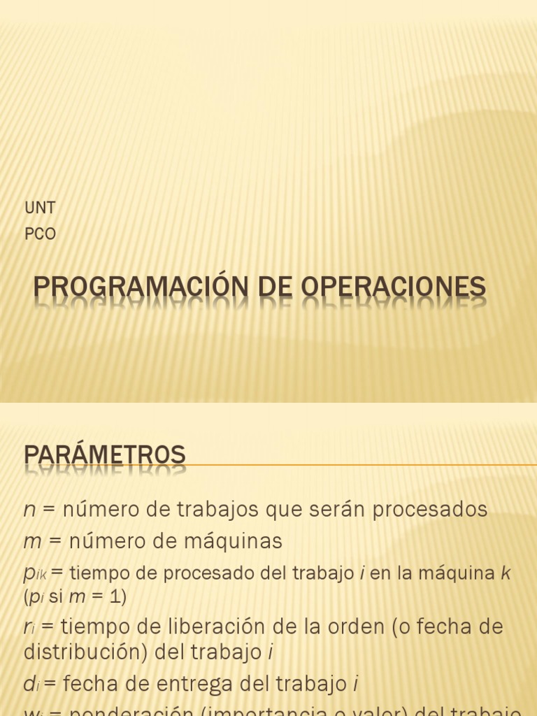 PROGRAMACIÓN DE OPERACIONES.pdf | Algoritmos | Matemáticas Aplicadas