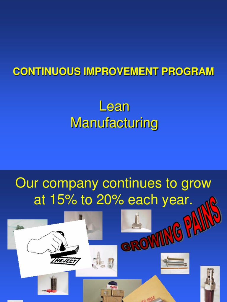 Lean Manufacturing: Continuous Improvement Program | PDF | Inventory ...