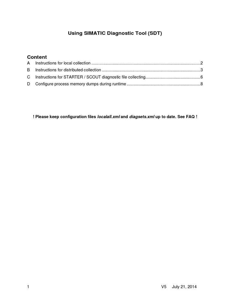 Using SIMATIC Diagnostic Tool (SDT) | PDF | Directory (Computing) | Zip (File Format)