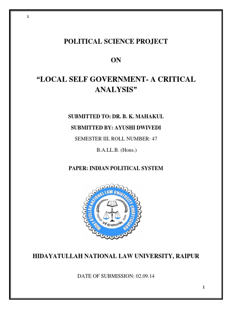 Political Science | PDF | Government Of India | Public Sphere