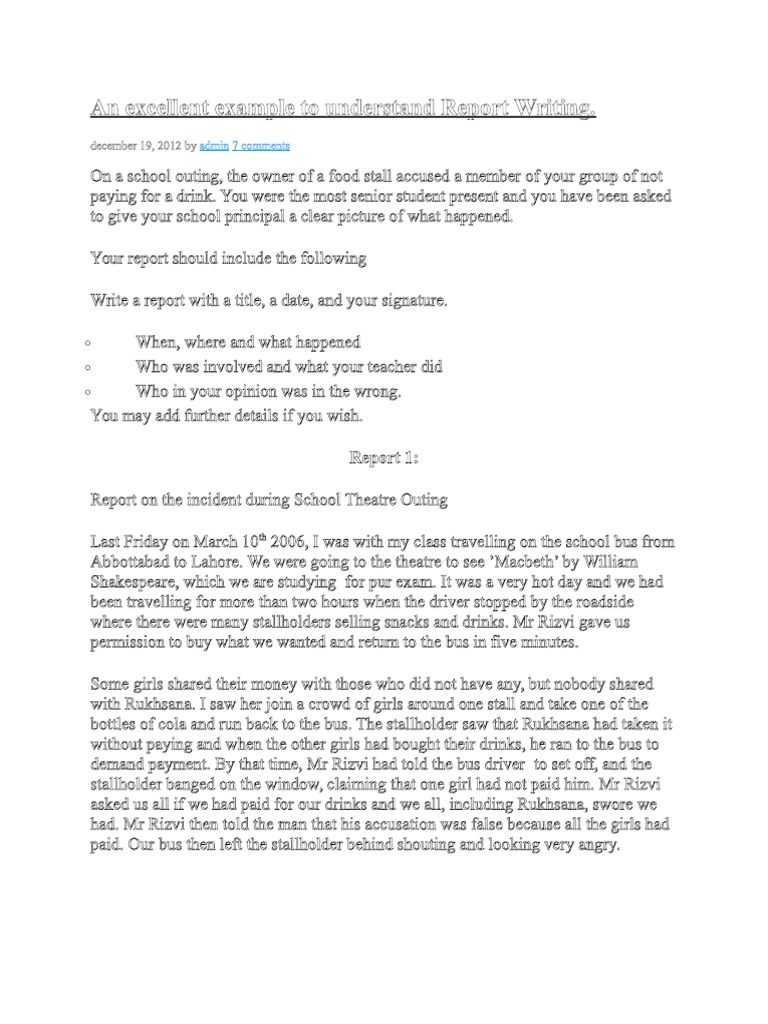 O-Level Report Writing Guide | PDF | The Hunger Games | Violence