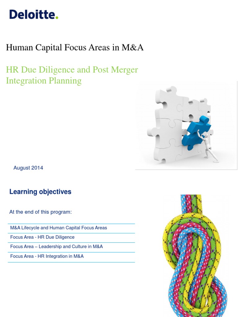 HR Due Diligence Training Final2 | PDF | Mergers And Acquisitions ...