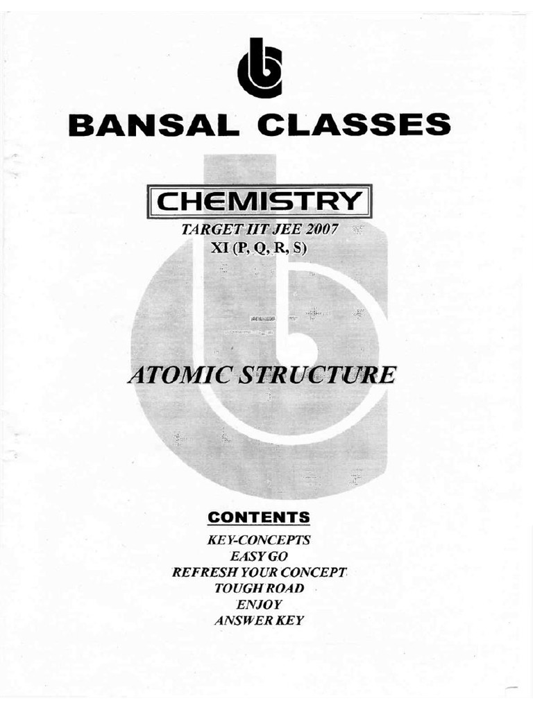 Bansal Atomic Structure | PDF