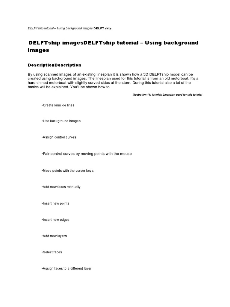 DELFTship tutorial - Using background images to create a 3D model | PDF